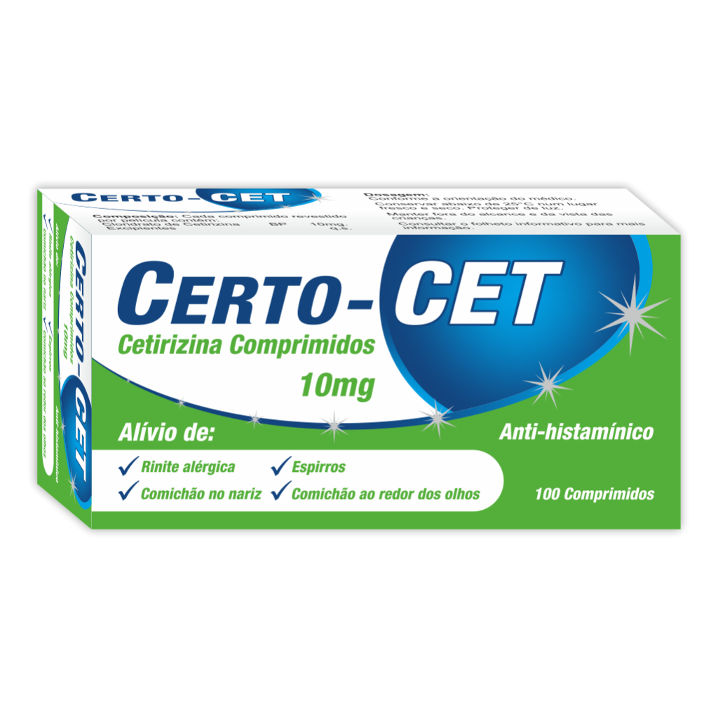 CERTO-CET 10MG TABLETS